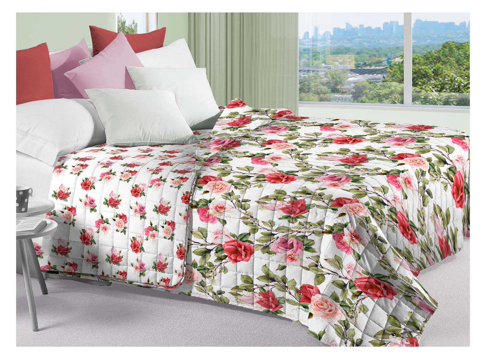 Microfibra st. digitale dis. rose - Daunex